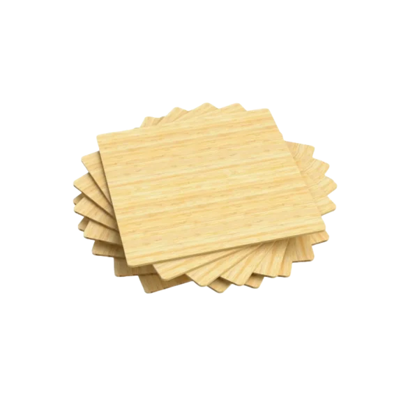 Creality Lamina de Bambu Natural 8x8x0,12 cm (10 UDS) - 3DWorld