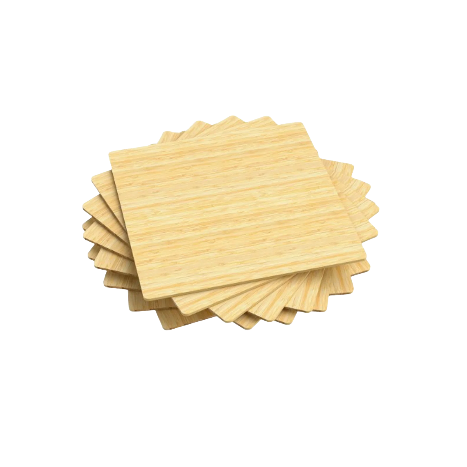 Creality Lamina de Bambu Natural 8x8x0,12 cm (10 UDS) - 3DWorld
